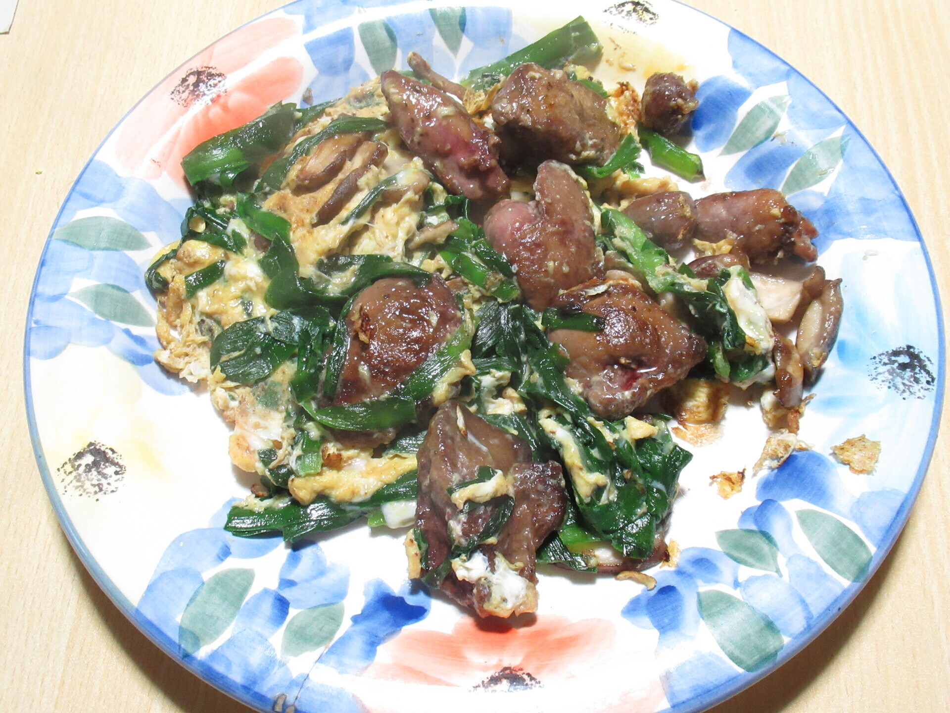 レバニラ玉を作る～見た目は悪いものの美味しいのだが、ニラに火が入り過ぎた～: 行政書士中村裕司の日記